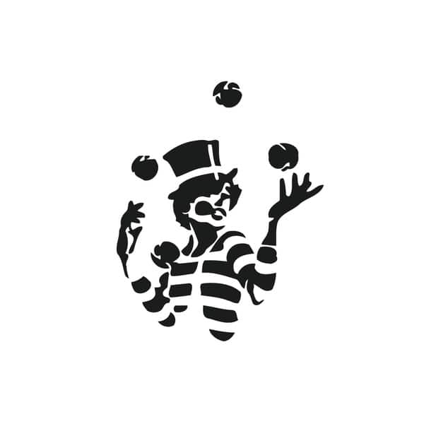 Juggling Mime Vinyl Wall Art - Bed Bath & Beyond - 9047199