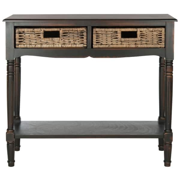 SAFAVIEH Corbin Brown Console - 35.8" x 13" x 31.9" - On Sale - Bed ...