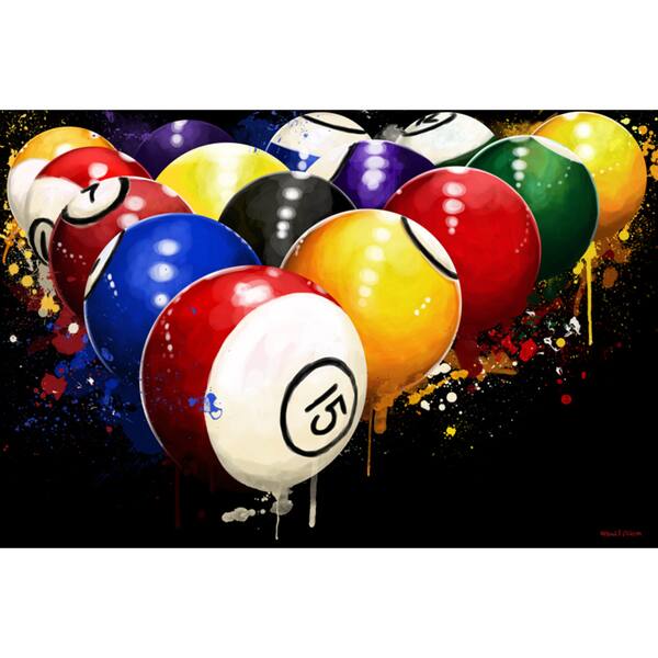 Maxwell Dickson 'Rack'em' Wall Decor Canvas Art - Bed Bath & Beyond ...