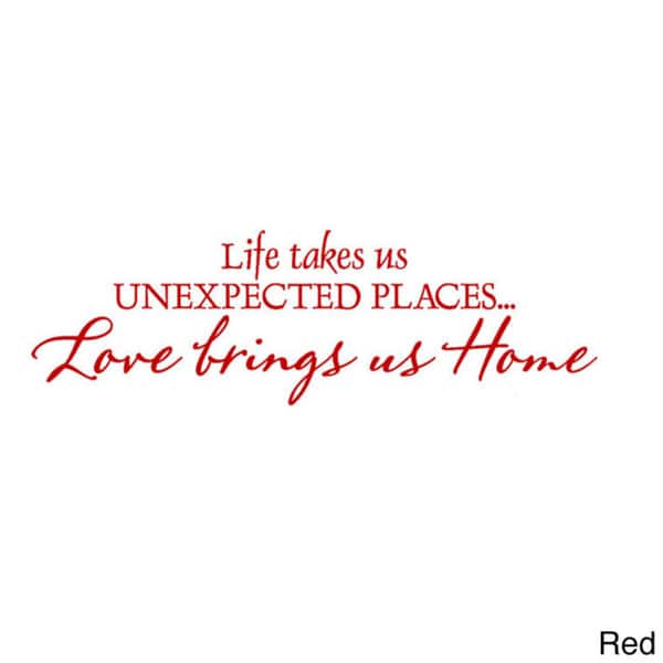 'Life Takes Us Unexpected Places' Vinyl Wall Decal - Bed Bath & Beyond ...