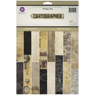 Cartographer Paper Pad A4 48/Sheets-16 Single-Sided Patterns/3 Each ...