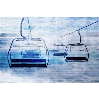Marmont Hill Art Collective 'Chair Lifts 1' Canvas Art - Multi-Color ...