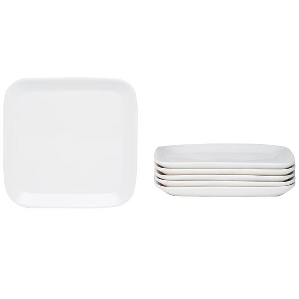 Red Vanilla Trends Square Coupe Side Plate (Set of 6) - Bed Bath ...