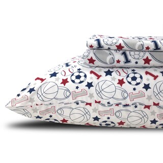 Printed Sports Kids/ Teen Twin Sheet Set - Bed Bath & Beyond - 9067921