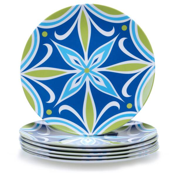 Certified International Mediteranean 9-inch Melamine Salad Plate (Set ...