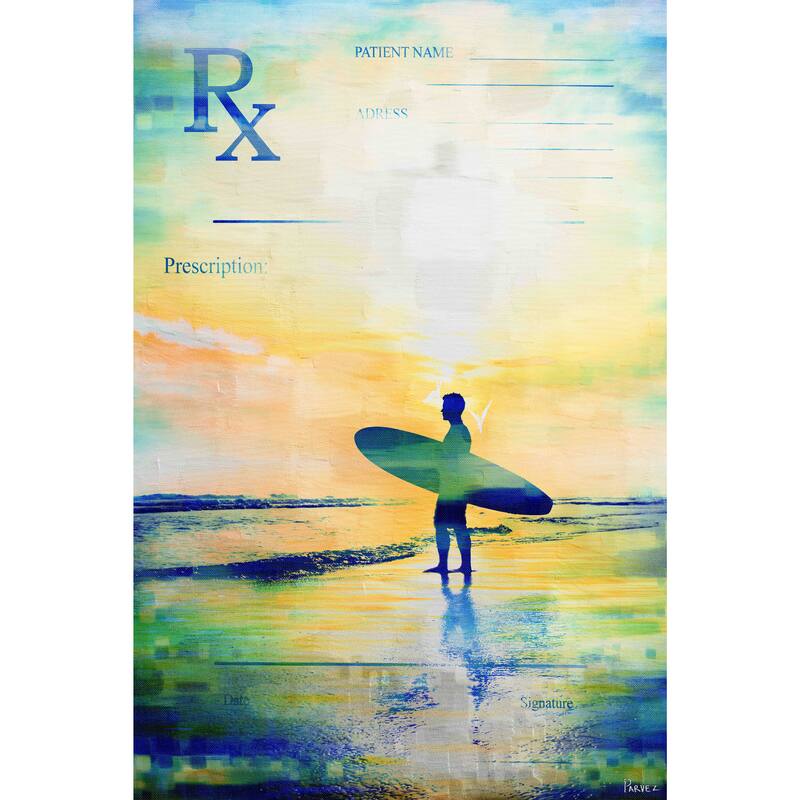 Parvez Taj 'RX Surf 2' Canvas Art - On Sale - Overstock - 9068936