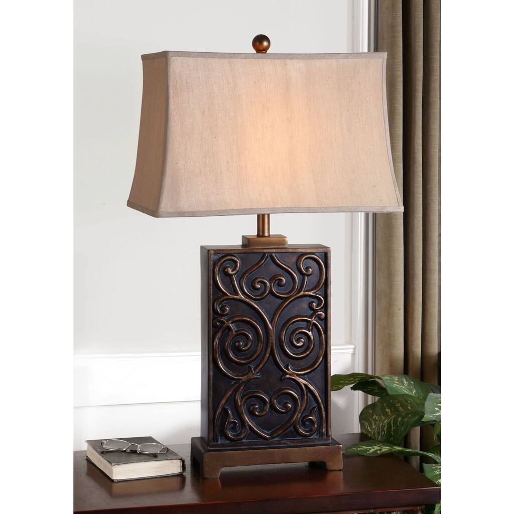 Uttermost Lavinta Polyresin/ Metal Table Lamp - Overstock - 9079689