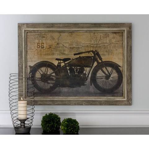 Uttermost Dylan Matthews 'Ride' Framed Canvas Wall Art Piece ...