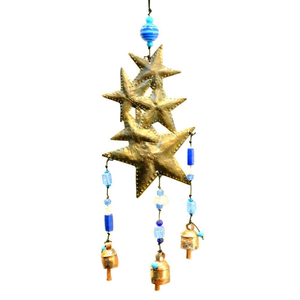 Handmade Falling Stars Wind Chime (India) - Overstock - 9081971