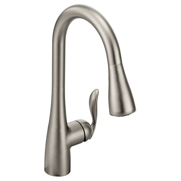 Moen 7594CSL Arbor Stainless Steel High-Arc Single-Handle Pull-Down ...