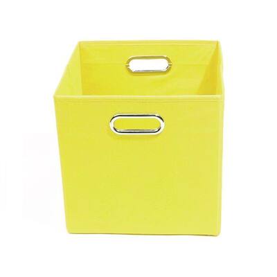 Sweets Solid Yellow Folding Storage Bin - Overstock - 9103769