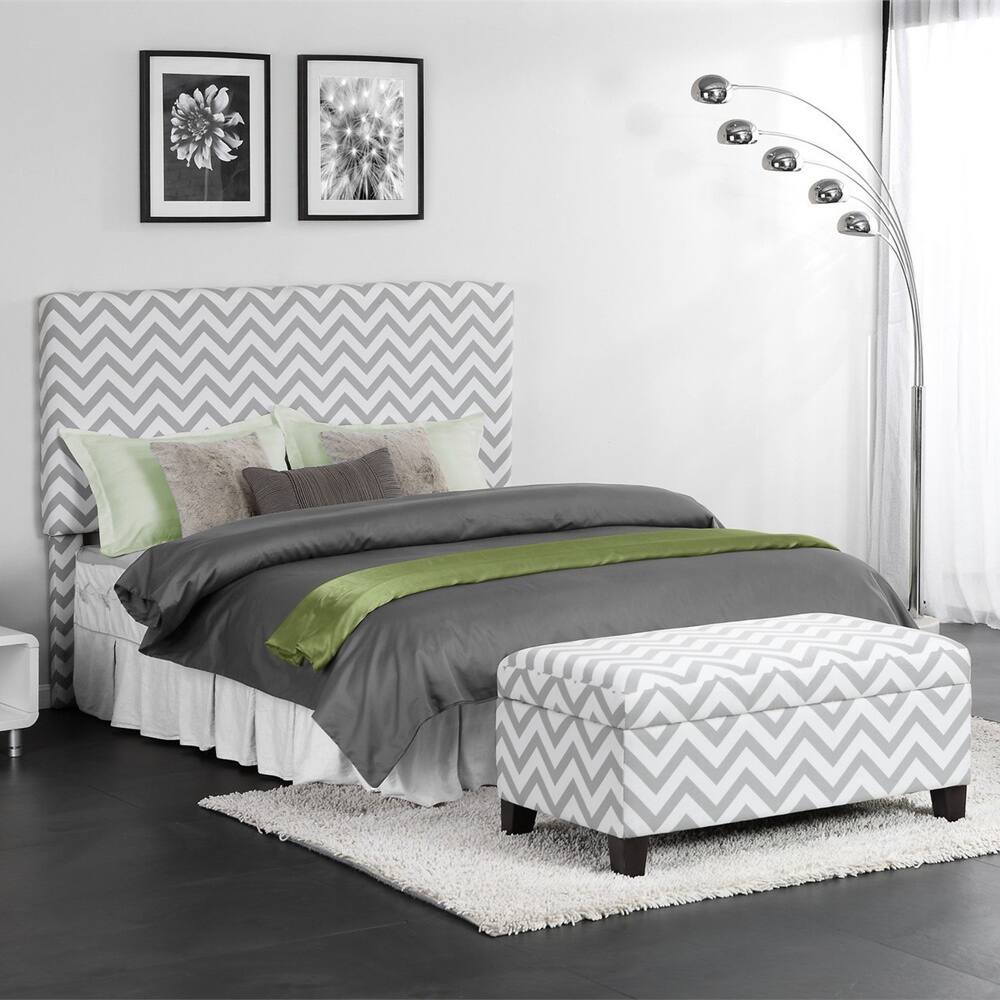 Chevron Accent Headboard - Overstock - 9106241