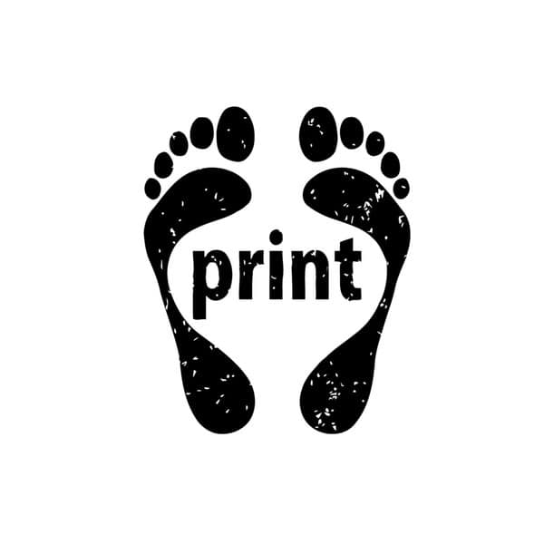 Footprints Funny Vinyl Wall Art - Bed Bath & Beyond - 9106537