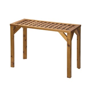 Western Red Cedar Lattice Buffet Table - Bed Bath & Beyond - 9119899