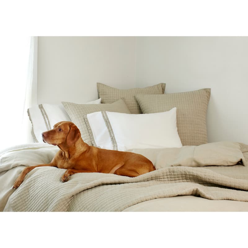 Cottage Home Karina Natural King-size Diamond Quilted Sham - Overstock ...