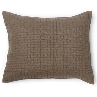 Karina Walnut Brown Standard-size Diamond Quilted Sham - Bed Bath ...