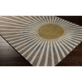 Hand-tufted Gregory Sun Rays Wool Area Rug (8' x 10') - Bed Bath ...