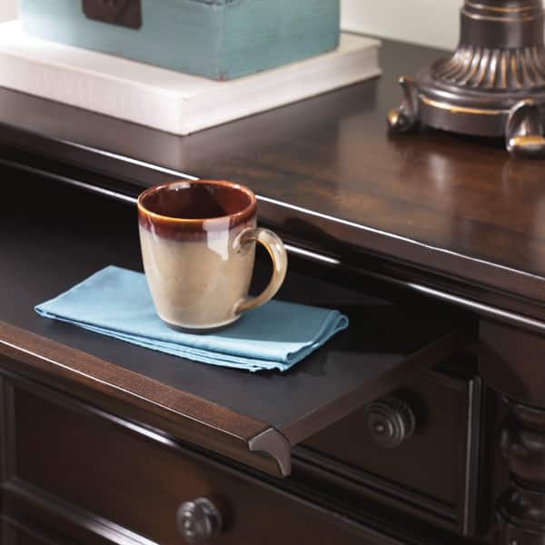 Signature Designs by Ashley 'Key Town' Dark Brown 3-drawer Night Stand ...