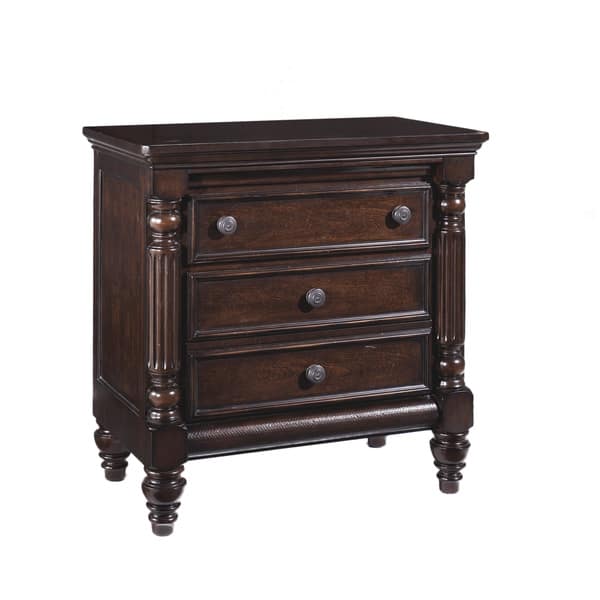 Signature Designs by Ashley 'Key Town' Dark Brown 3-drawer Night Stand ...