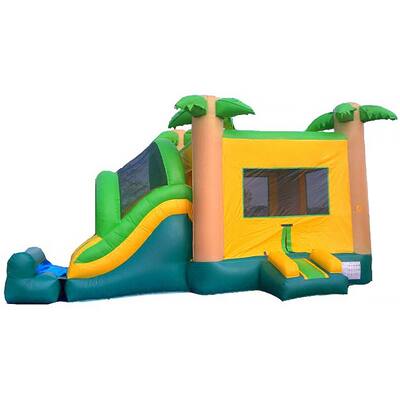 JumpOrange Tropical Mega Commercial Grade Inflatable Bounce House Water ...