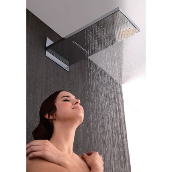 Sumerian Polished Chrome Volume Complete Shower System - Bed Bath ...