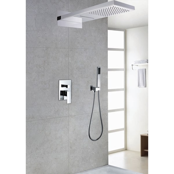 Sumerian Polished Chrome Volume Complete Shower System - Bed Bath ...