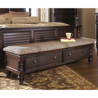 Signature Design by Ashley Key Town Brown Bedroom Storage Bench - Bed ...