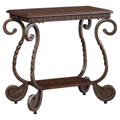 Rafferty Dark Brown Chair Side End Table - Overstock - 9158394