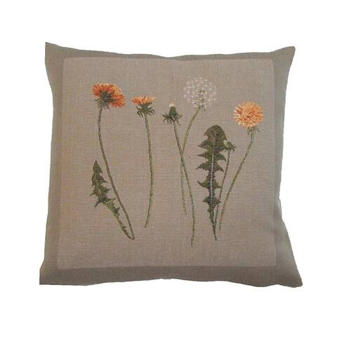Corona Decor French Woven Floral Design Decorative Throw Pillow ...