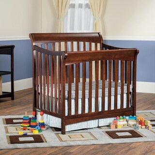 Child Craft Ashton Mini 4-in-1 Convertible Crib in Select Cherry - Bed ...