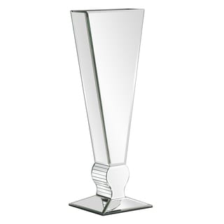 Tall Mirrored V-shaped Glass Vase - Bed Bath & Beyond - 9170451