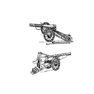 Dual Cannons Vinyl Wall Art - Bed Bath & Beyond - 9172542