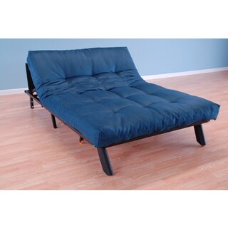 Christopher Knight Home Elroy Frame/Black Finish/Suede Navy Futon - Bed ...