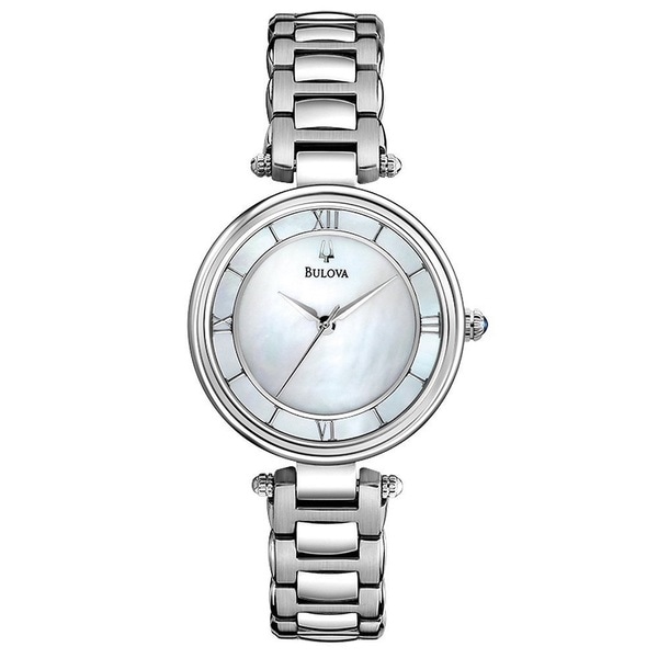 Shop Bulova Womens Dress 96l185 Silvertone Stainless Steel Quartz