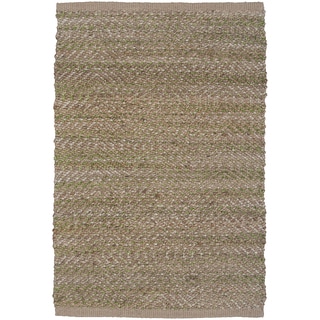Sevita Organic Jute Light Green Striped Area Rug ( 5' x 7'9 ) - 5' x 7 ...