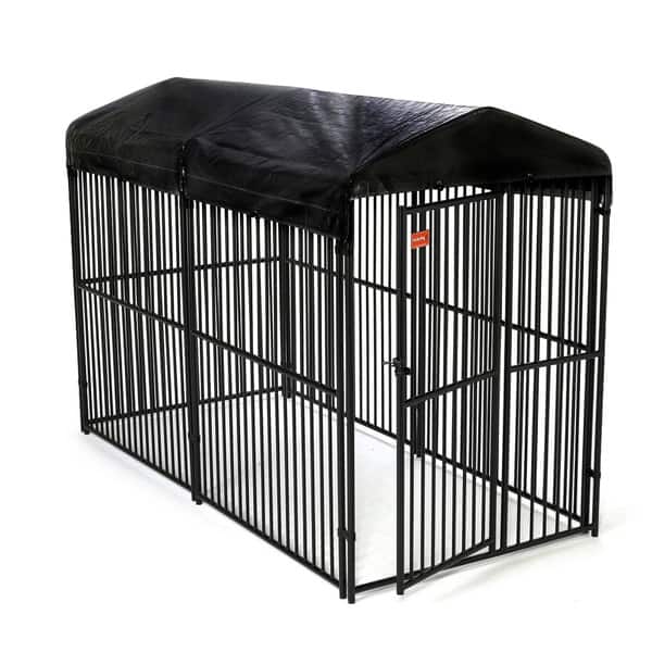 Lucky Dog European Style Dog Kennel with Gable Cover and Frame - Bed ...
