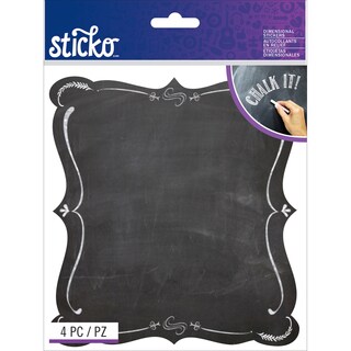 Sticko Chalk Stickers 4/Pkg-School Frame - Bed Bath & Beyond - 9193654