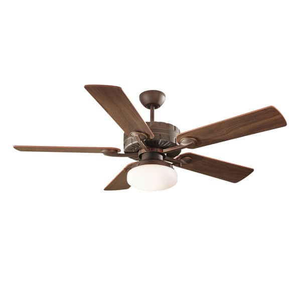 Monte Carlo Radial 52-inch 5-blade Roman Bronze Ceiling Fan - Bed Bath ...