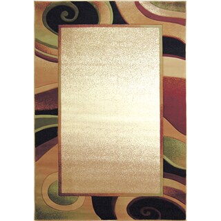 Home Dynamix Evolution Collection Contemporary Cream Area Rug (5'2 X7'6 ...