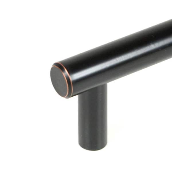 8-inch (200mm) Solid Oil Rubbed Bronze Cabinet Bar Pull Handles (Set of ...