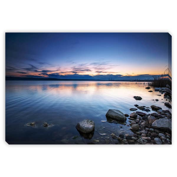 Gallery Direct Valentin Valkov 'Sunset Over the Lake' Gallery Wrapped Canvas Art - Bed Bath ...