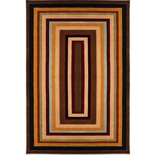 Home Dynamix Evolution Collection Contemporary Brown-Multi Area Rug (5 ...