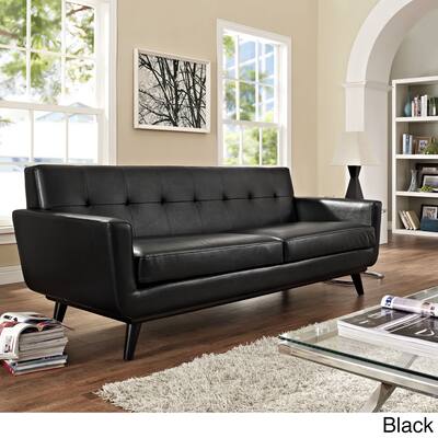 Absorb Leather Sofa - Overstock - 9216777