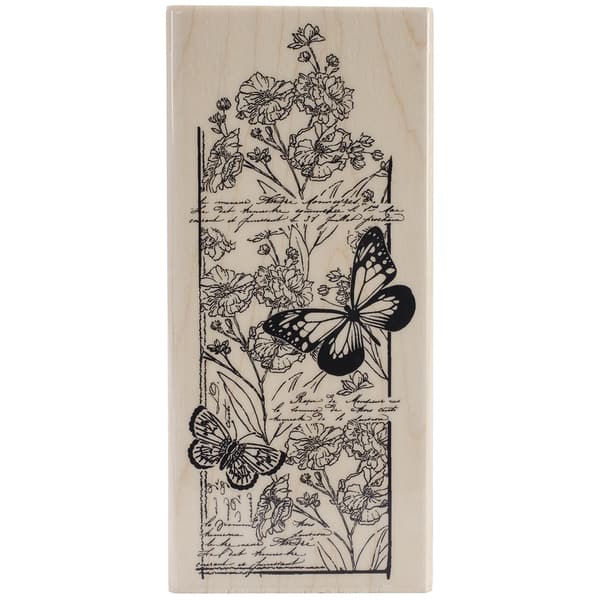 Penny Black Mounted Rubber Stamp 2.5inX5.5in-Butterfly Chapter - Bed ...