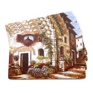 Florence Italian-inspired Scenic and Vino Placemats (Set of 4) - Bed ...