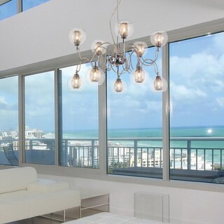 Avery Home Lighting Auge Chrome 10-light Chandelier - Bed Bath & Beyond ...