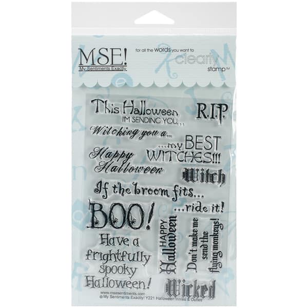 My Sentiments Exactly Clear Stamps 4"X6" Sheet-Halloween - Bed Bath ...