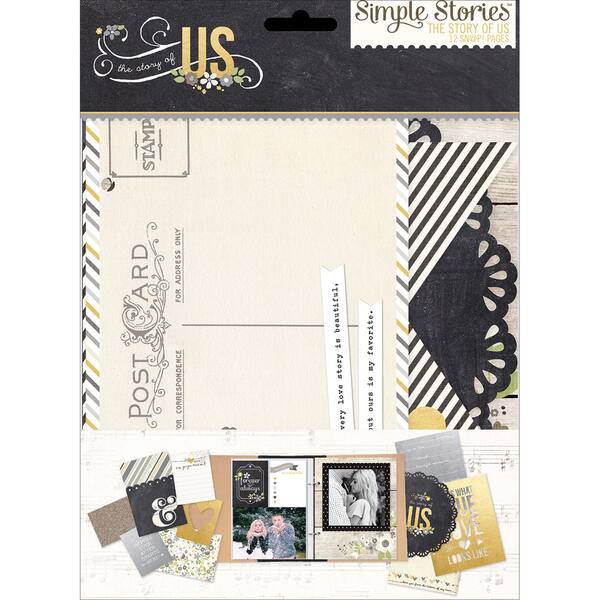 Sn@p! Double-Sided Journal Pages 6"X8"-The Story Of Us - Bed Bath ...