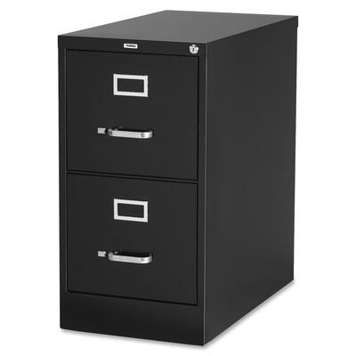 Lorell Black 2-drawer Commercial-grade 28-inch Vertical File ...