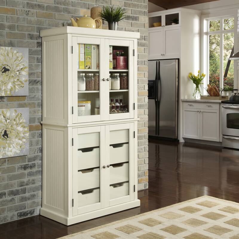 Nantucket Distressed China Pantry by Home Styles - Overstock - 9270039